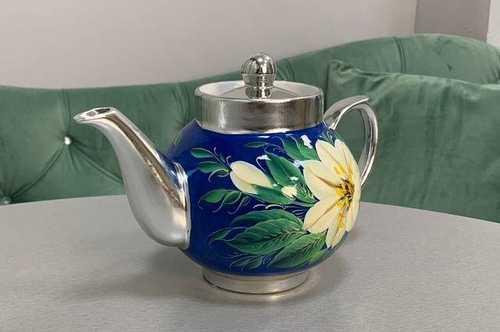 Чайник заварочный для самовара «Лилии на синем»
