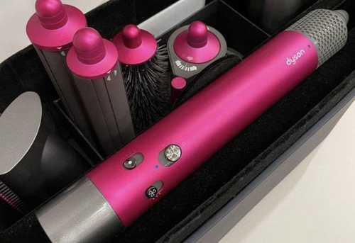 Dyson hs05 long fuchsia. Dyson hs05 Fuchsia. Dyson фуксия стайлер long. HS-05 long Fuchsia. Стайлер Dyson Airwrap hs05 complete long (Ceramic Pop) с кожаным кейсом.