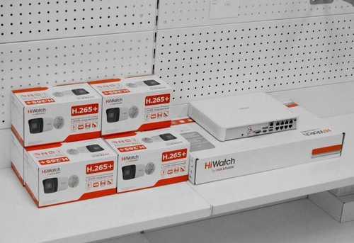 Наружные камеры HiWatch 4Mpx + регистратор