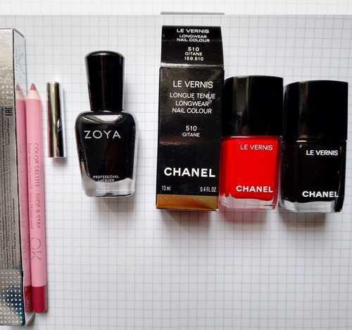 Лаки Chanel, Zoya, Givenchy