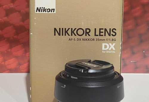 Объектив, Nikon AF-S DX Nikkor 35mm f/1.8G