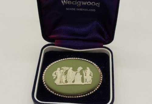 Брошь Wedgwood Jasperware, Англия, серебро 925 п