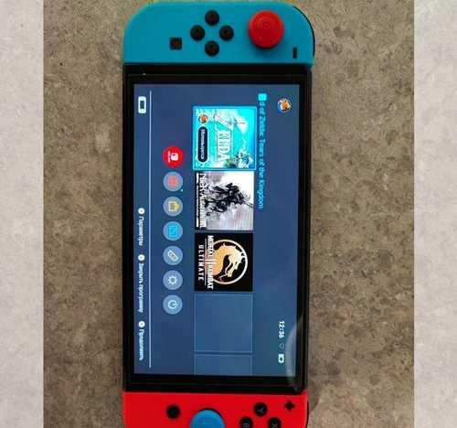 Nintendo switch oled полный комплект с коробкой