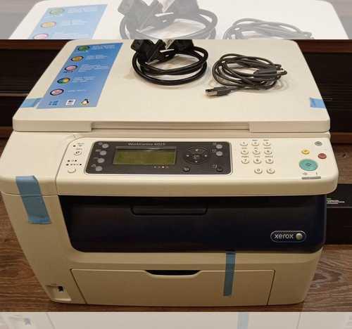 Мфу лазерный цветной Xerox WC 6025 на разбор неисп