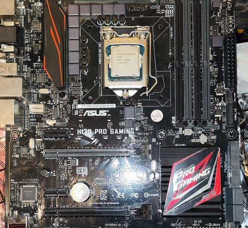 Материнская плата asus H170 PRO gaming + Проц 3930