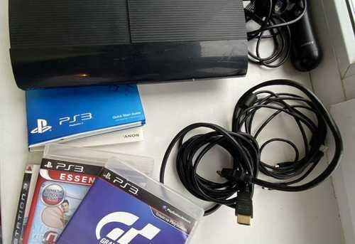 Sony PS3 super slim полный комплект