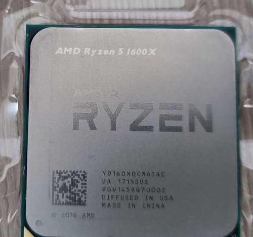 Процессор AMD Ryzen 5 1600X