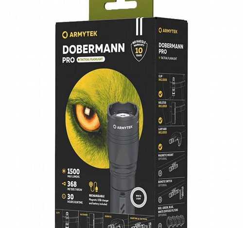 Фонарь Armytek Dobermann Pro Magnet USB белый