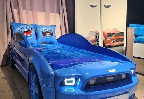 Кровать Машина Mustang 3D Объёмный