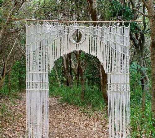 Свадебная арка макраме