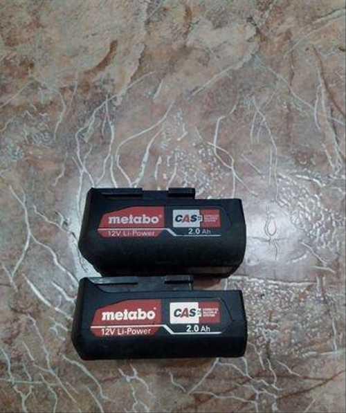 Аккумуляторная батарея metabo 12v 2.0ah