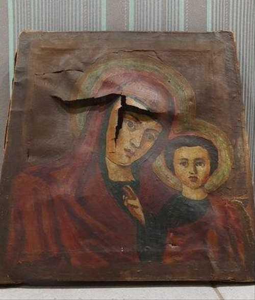 Старинная Икона Казанская Божья Матерь