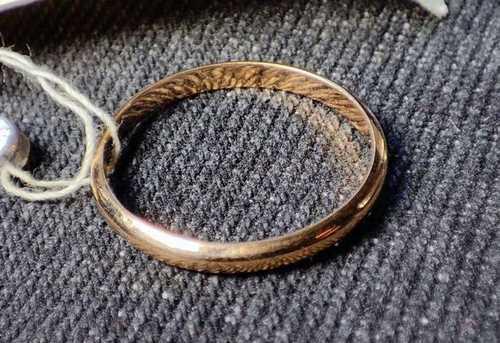 Обручальное кольцо узкое, золото 585. СССР