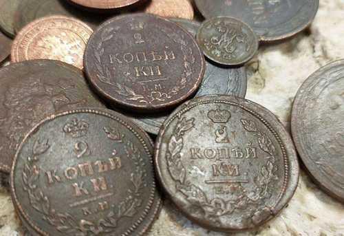 Коллекция из медных монет Российской Империи