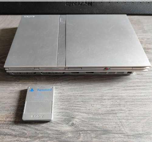 Sony Playstation 2 Slim Серебро Silver