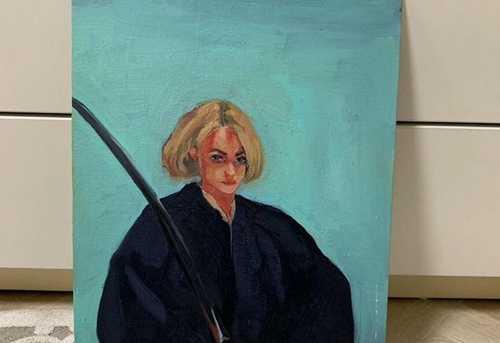 Картина "Девушка-самурай"