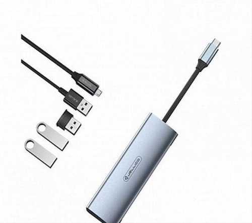 Адаптер USB-C Hub 5в1 Jellico HU-52