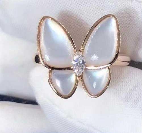 Кольцо Van Cleef & Arpels Butterfly желтое золото 0.0001 мм