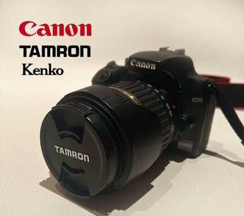 Фотоаппарат canon EOS 1000D + Объектив Tamron A14E