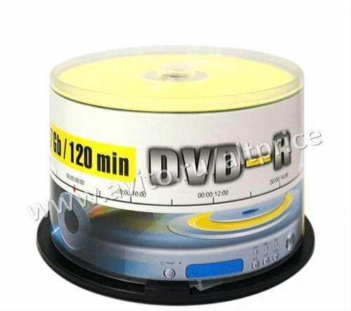 Диск DVD-R Mirex 4.7 Gb, 16x, Cake Box (50) 1шт