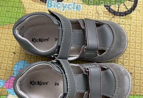 Сандали кожаные для мальчика 26 размер KicKers