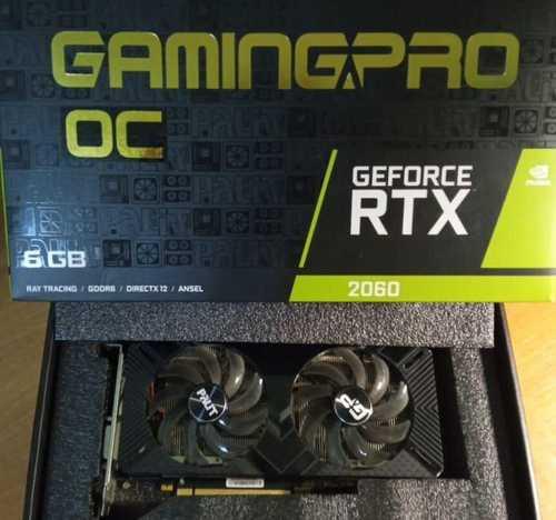 Видеокарта Palit GeForce RTX 2060 Gaming Pro OC 6G