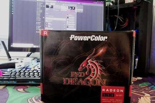 Видеокарта Rx 550 Red dragon 2Gb
