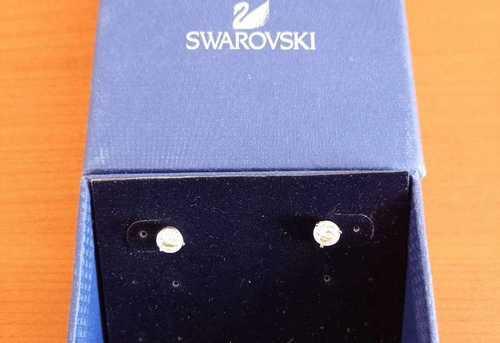 Пусеты Swarovski, d 6 мм