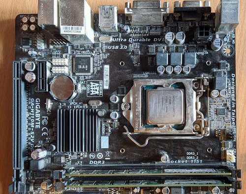 I3 6100 + GA-H110M + 8 гб оперативной памяти