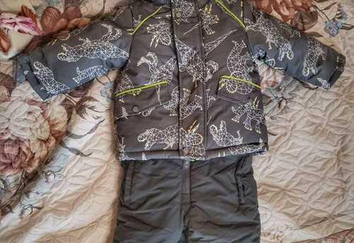 Детский зимний комплект куртка и полукомбинезон