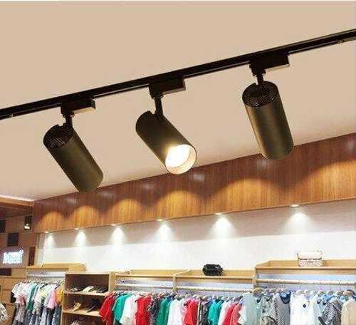 Трековые светильники для магазина офиса коммерции