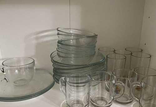 Набор стекляной посуды икеа