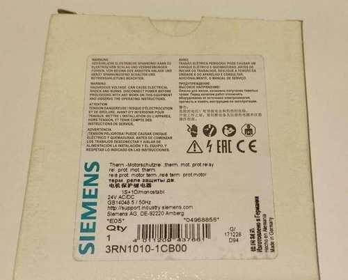 Термисторное реле Siemens 3RN1010-1CB00