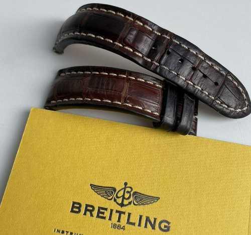 Breitling ремешок аллигатор 22/20 мм 739P