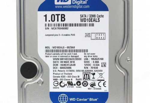 Жесткий диск WD 1Tb WD10eals WD10ealx sataiii 3.5