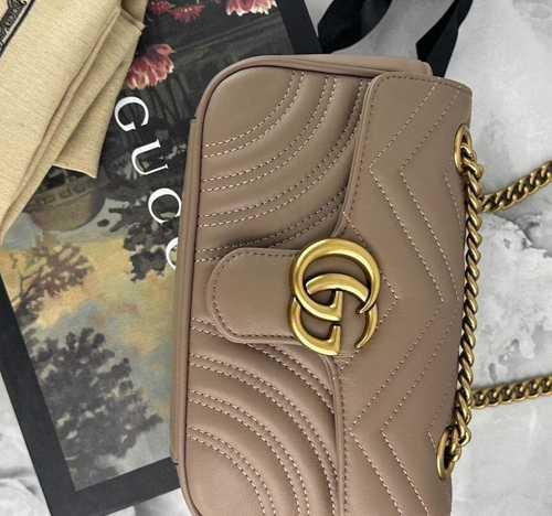 Сумка Gucci Marmont капучино