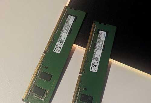 Оперативная память ddr4 Samsung 4 gb x 2 8gb