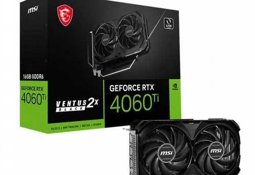 Видеокарта MSI RTX 4060 Ti ventus 2X black 16G OC