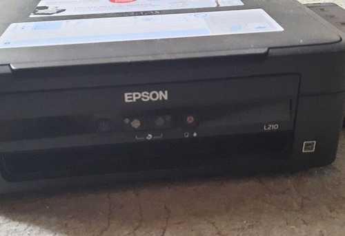 Мфу Epson L210 с оригинальной снпч