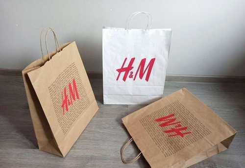Крафт пакет H&M упаковка для одежды