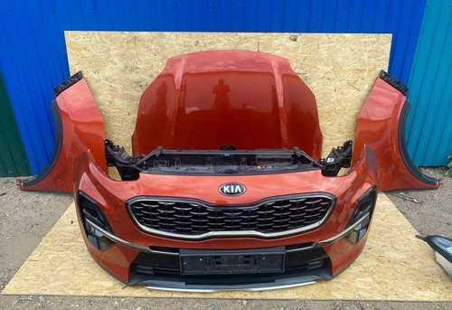 Kia Sportage 4 Ноускат морда капот бампер фара
