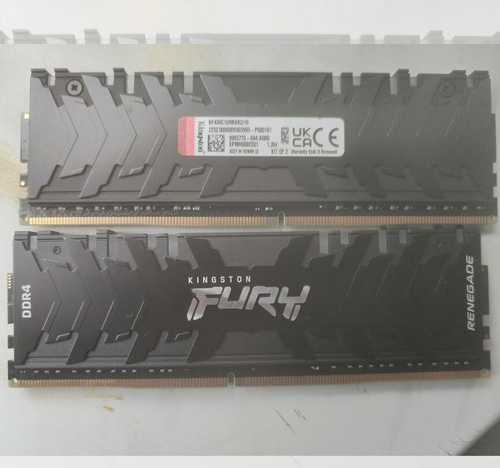 Оперативная память kingston fury ddr4 16gb