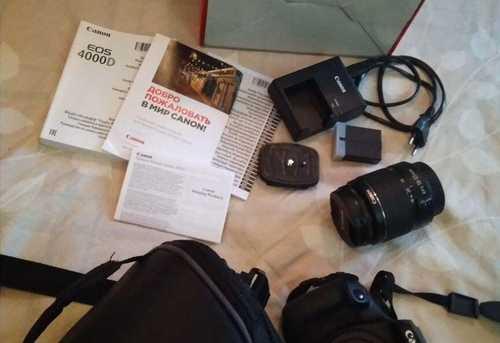 Зеркальный фотоаппарат Canon Eos 4000D ef-s 18-55
