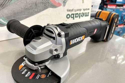 Болгарка ушм бесщеточная аккумуляторная worx WX812