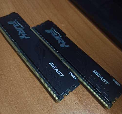 Оперативная память ddr4 Kingston fury beast 32 gb