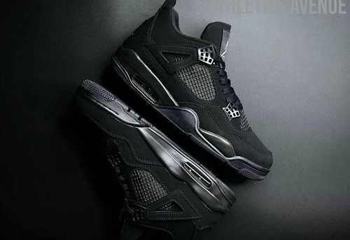 Nike Air Jordan 4 black черные