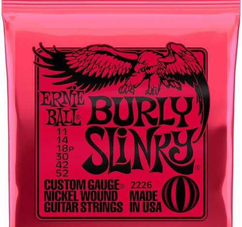 Ernie ball 2226 Nickel Wound Slinky Burly 11-52 - Струны для электрогитары