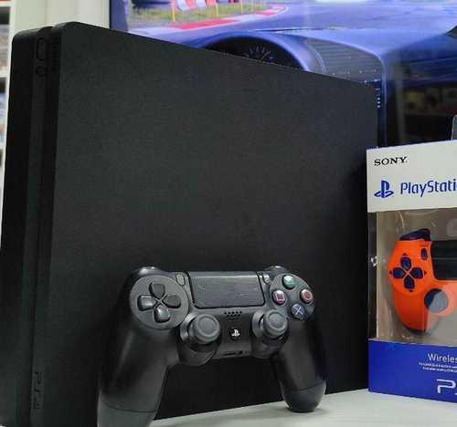 Sony PS4 Slim + 117 игр и 2 геймпада