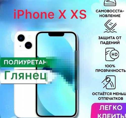 Гидрогелевая защитная пленка iPhone x xs