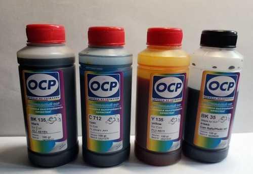 Чернила OCP BK135, C712, Y135, BK35 для Canon